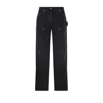 Golden Goose Schwarze Arbeitshose im Marley-Stil - - Jeans - Damen - Schwarzk - M