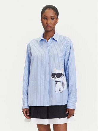 Karl Lagerfeld Hemd A3W11029 Blau Regular Fit