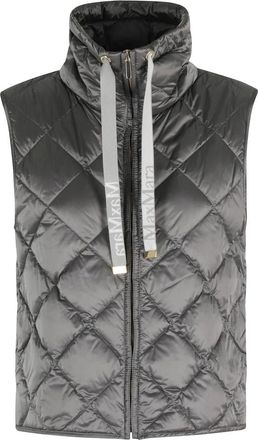 Max Mara Femme, Vestes, Gris, Taille: 34 FR Tregic Quilted Vest
