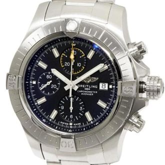 Breitling Pre-owned Avenger Edelstahl Uhr - - Pre-owned - Herren - Schwarzk - ONE SIZE