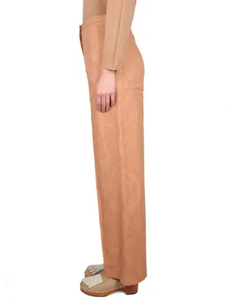 Alysi Ajoure Trousers - Brown