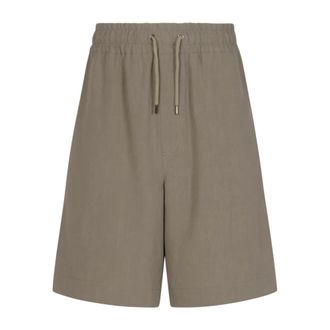 Giorgio Armani Homme, Shorts, Beige, Taille: XL Linen Bermuda Shorts