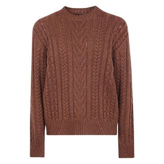 Emporio Armani Homme, Pulls, Brun, Taille: L Pull en maille torsad&eacute;e