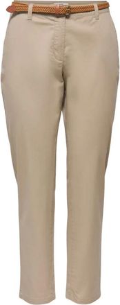 Jacqueline de Yong Jacqueline de Yong, Femme, Pantalons, Beige, Taille: 42 FR Chicago MW Belted Chino Pant
