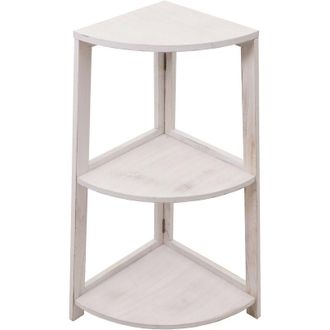 Mendler &Eacute;tag&egrave;re dangle HWC-K44 - &Eacute;tag&egrave;re sur pied &Eacute;tag&egrave;re de salon - 3 &eacute;tag&egrave;res - 80x37x37cm MDF en paulownia certifi&eacute; MVG - shabby bla