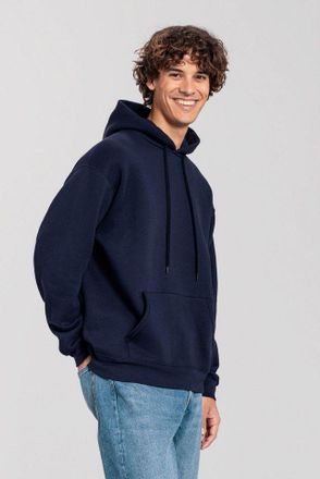 Fruit Of The Loom Kapuzensweatshirt Iconic Premium Hoodie mit K&auml;ngurutasche, meliert, im Casual-Stil