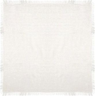 Fabiana Filippi Femme, Accessoires, Blanc, Taille: ONE Size Sequin Linen Maxi Scarf