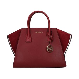 Michael Kors Femme, Sacs, Rouge, Taille: ONE Size Sac &agrave; main de luxe en cuir v&eacute;ritable