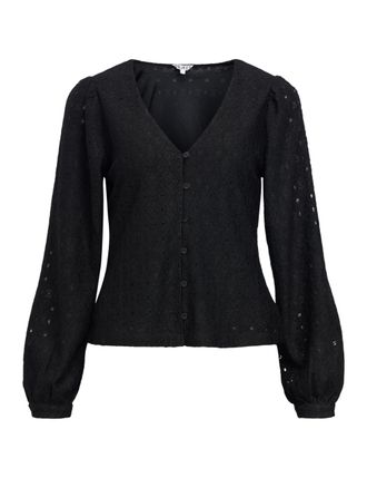 Object Objlaila L/S V-Neck Top Noos