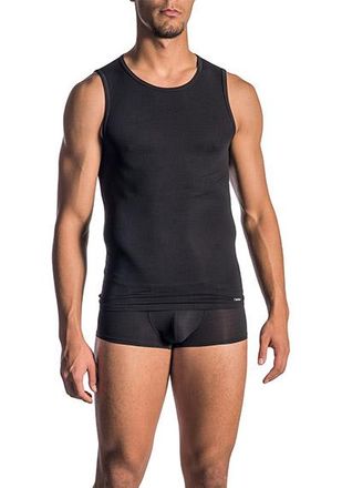 Olaf Benz Herren Tanktop schwarz Mikrofaser/Funktion unifarben