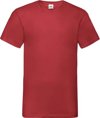 Fruit Of The Loom Fruit of the loom Herren Valueweight V-Neck-Tee T-Shirt, Rot (Red 400), XX-Large