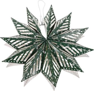 Garneck Papierstern Hängendes Stern-papierornament Für Weihnachtsbaum Feier Silvesterparty Rustikale Heimdekoration Fensterdekorationsartikel