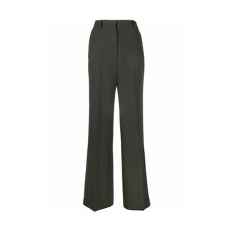 Alberto Biani Tiefe olivgr&uuml;ne gerade Beinhose - - Trousers - Damen - Gr&uuml;n - M