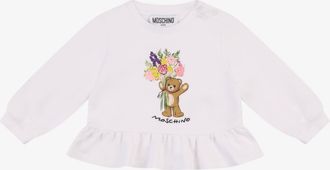 Moschino Moschino Teddy Bear Sweatshirt aus Baumwolle - Wei&szlig;