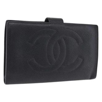 Chanel Portefeuille Long Pre-owned - Femme - Pre-owned - Noir - Taille: ONE Size
