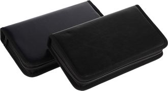 BESPORTBLE iplusmile 2 St&uuml;ck Auto CD H&uuml;llen aus Robustem Pu Leder CD Aufbewahrungstaschen mit Gro&szlig;em Fassungsverm&ouml;gen und Schutz vor Kratzern Multifunktionale DV