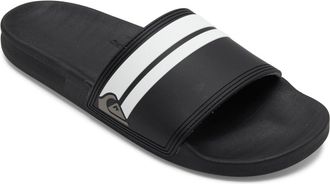 Quiksilver Herren RIVI SLIDE Peeptoe Sandalen, Schwarz (Black/Black/White Xkkw), 39 EU