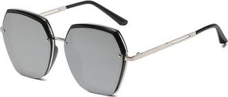 Generic Lunettes De Soleil UV400 &Agrave; Monture M&eacute;tallique Large, For Hommes (conduite En Ext&eacute;rieur), Femmes (shopping), Photos.(Gray)