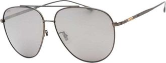 HUGO BOSS Matt-Sonnenbrille f&uuml;r Herren/Damen Unisex, Metall (Silber)