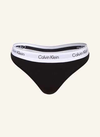 Calvin Klein String Icon Cotton Modal schwarz