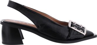 Ganni Hohe Schuhe - Dames Buckle Slingback Pump Zwart - Gr. 37 (EU) - in Schwarz - für Damen