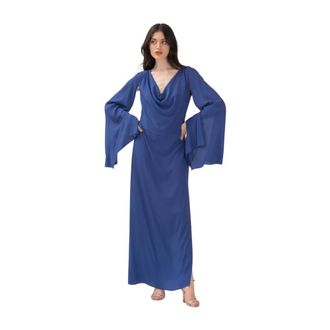 Federica Tosi Damen, Kleider, Blau, XLGr&ouml;&szlig;e