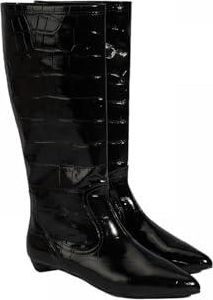 Desa Mocassins pour Femme - Imprim&eacute; Animal, Bout Pointu, Petit Talon, Respirants | Noir - 38