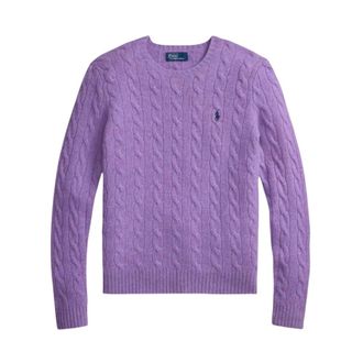 Polo Ralph Lauren Pull Col Rond Iconique - Femme - Pulls - Violet - Taille: 36 FR