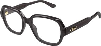 Chlo&eacute; Femme, Accessoires, Gris, Taille: 53 MM Geometric Optical Frame