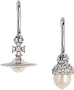 Vivienne Westwood Ohrringe - Orb Pendant Silver-Tone Drop Earrings - Gr. unisize - in Mehrfarbig - f&uuml;r Damen