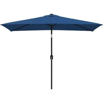 vidaXL Vidaxl - Parasol dext&eacute;rieur avec poteau en m&eacute;tal 300x200 cm Azur&eacute;