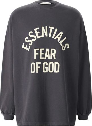 Fear of God Homme, Sweatshirts et sweats &agrave; capuche, Noir, Taille: M Campus 90s Long Sleeve Tee