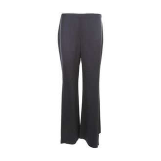 Giorgio Armani Satin -asymmetrische Bodenhose - - Trousers - Damen - Blau - L