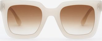 Isabel Marant Lunettes De Soleil Ekly - Femme - Ivoire-marron - Isabel Marant