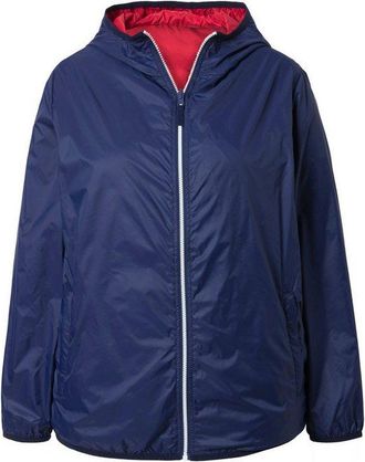 Ulla Popken Outdoorjacke HYPRAR Wendejacke wasserabweisend Kapuze