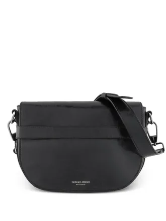 Giorgio Armani sac port&eacute; &eacute;paule zipp&eacute; - Noir