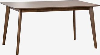 Sklum Rechteckiger Esstisch aus Holz (150x90 cm) Kerhen Braun Dark