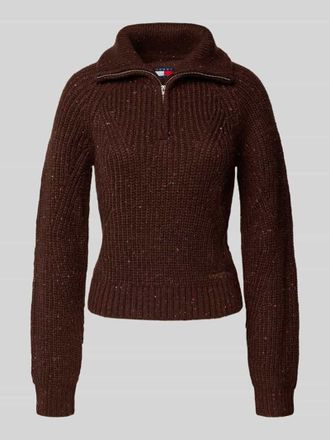 Tommy Jeans Regular Fit Troyer mit Woll-Anteil Modell NEP