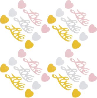 OSALADI 900 St&uuml;ck Buchstaben Konfetti Hochzeit Tischdekoration Kunststoff Kleines Party Dekor Glatte Oberfl&auml;che Vielseitiges Fest Konfetti f&uuml;r Verlobung und R