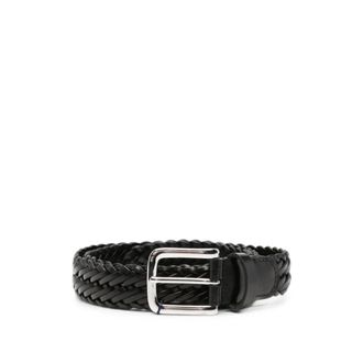 Anderson's Homme, Accessoires, Noir, Taille: 95 CM Ceinture en cuir tress&eacute;