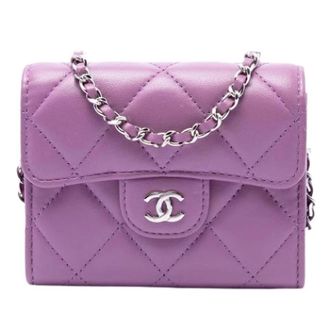 Chanel Pre-owned Card Holder On Chain - - Pre-owned - Damen - Lila - ONE SIZE