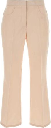 Jil Sander Femme, Pantalons, Beige, Taille: 36 FR Cropped Pantalons