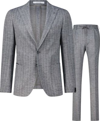 Tagliatore Gestreifter zweiteiliger Anzug Derrick