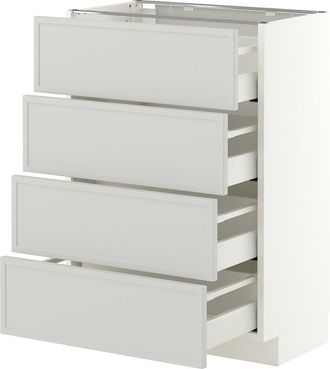IKEA METOD / MAXIMERA Unterschr., 4 Fronten/4 Schubladen