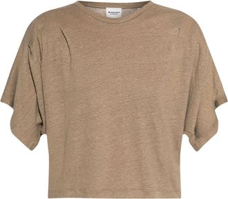 Isabel Marant t-shirt Kyanza en lin - Vert