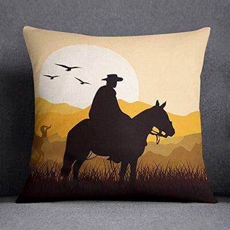 Bonamaison Le Jardin du Lin Zierkissenhüllen, Mehrfarbig, 45x45