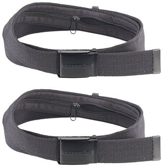 Pearl urban G&uuml;rtel: 2er - Pack Reise-Geldg&uuml;rtel mit verstecktem Geldfach, unisex (Sicherheitsg&uuml;rtel, G&uuml;rtel mit Geldfach, Outdoor Survival)