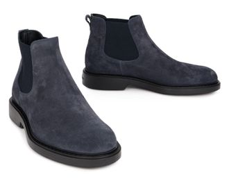 Hogan Leather Chelsea Chelsea Boot - Navy
