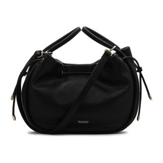 Kazar Schwarze Ledertasche mit Riemen - - Bags - Damen - Schwarzk - ONE SIZE