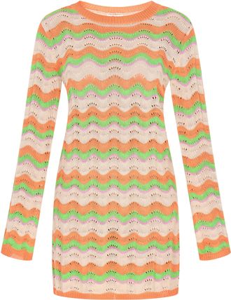 Izia Kleid Frauen orange mehrfarbig
